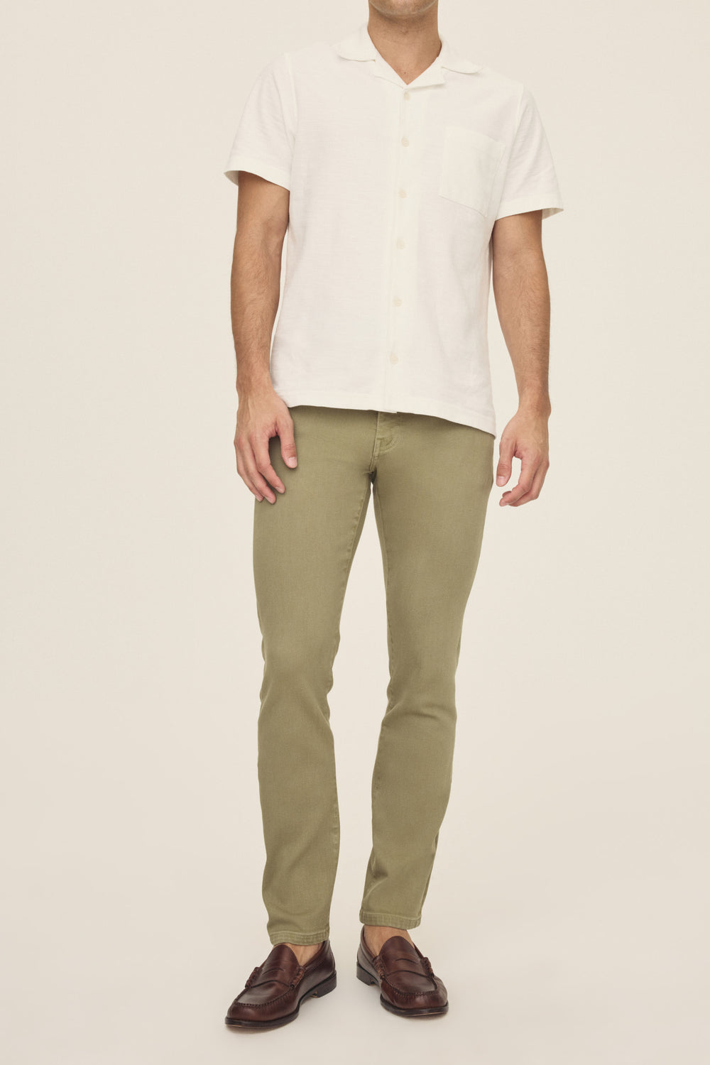 AMS - SLIM JEANS | LIGHT MOSS